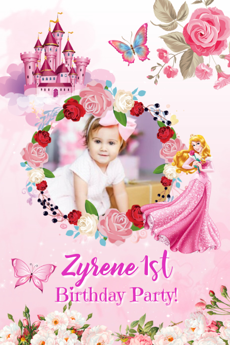 Pink Princess Template | PosterMyWall