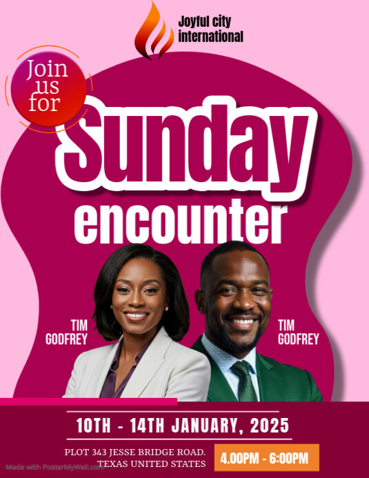 Pink Professional Church Flyer (us Letter) Template | PosterMyWall