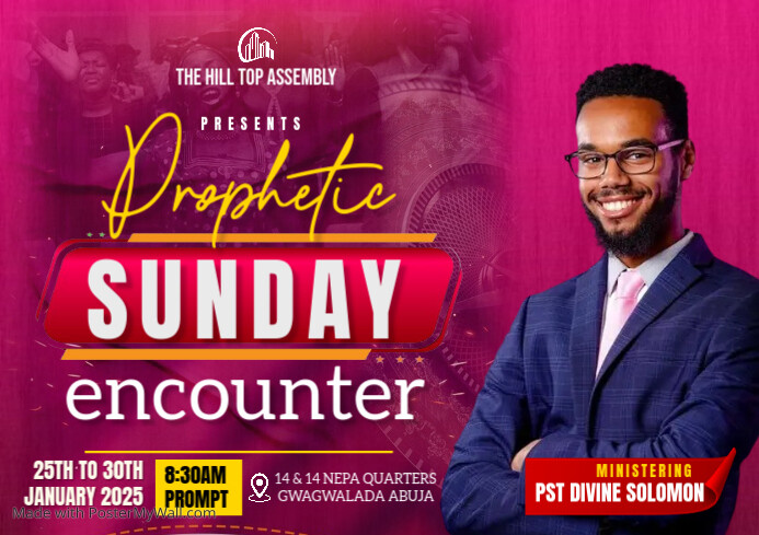 Pink Professional Church Flyer A4 Template | PosterMyWall
