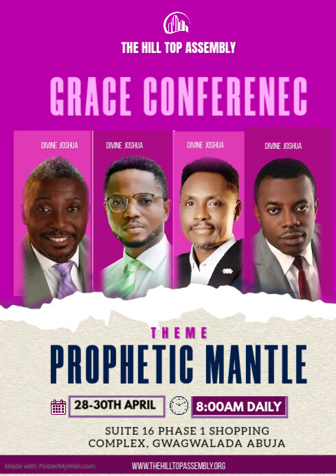 Pink Professional Church Flyer A4 Template | PosterMyWall