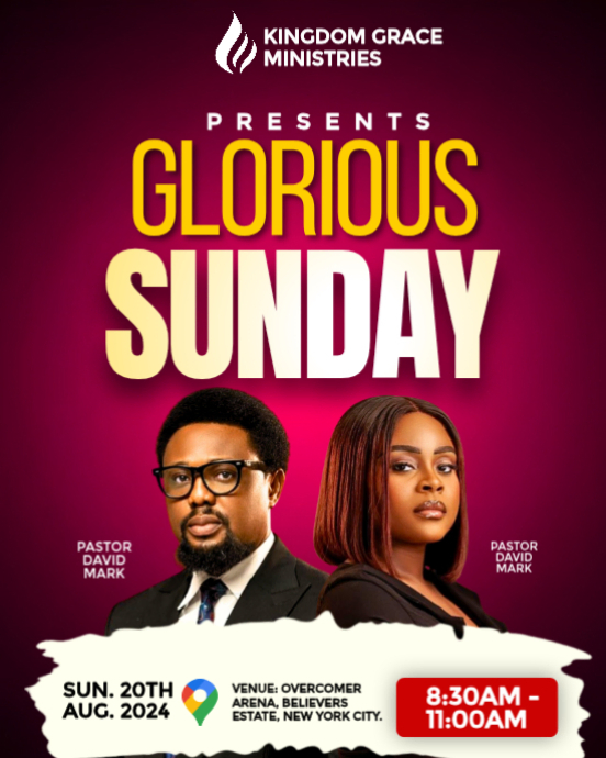 Pink Professional Church Flyers Instagram Portrait Template | PosterMyWall