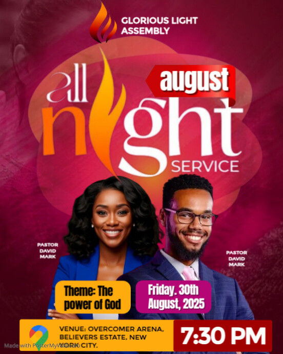 Copy of Pink Professional Church Flyers Instagram Portrait | PosterMyWall