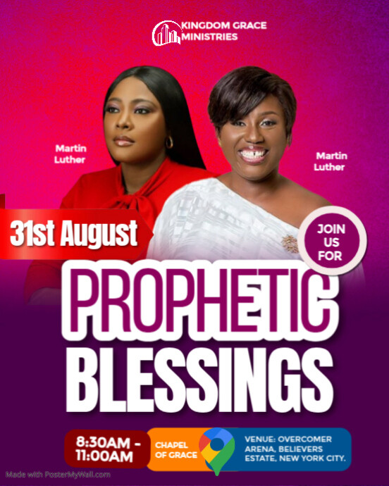 Pink Professional Church Flyers Instagram Portrait Template | PosterMyWall