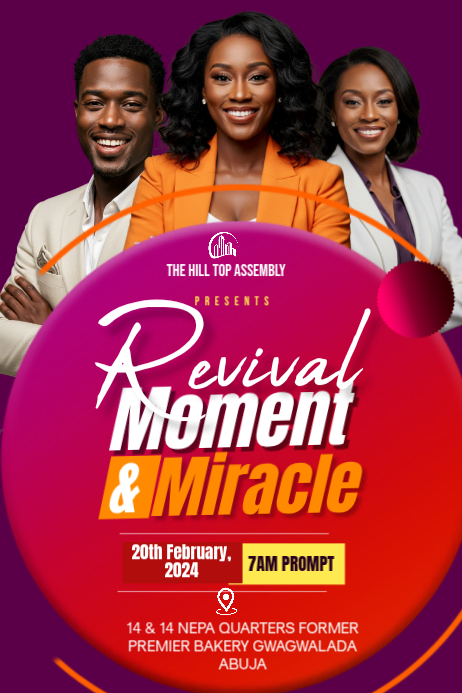 Plantilla de Pink Professional Church Flyers Poster | PosterMyWall