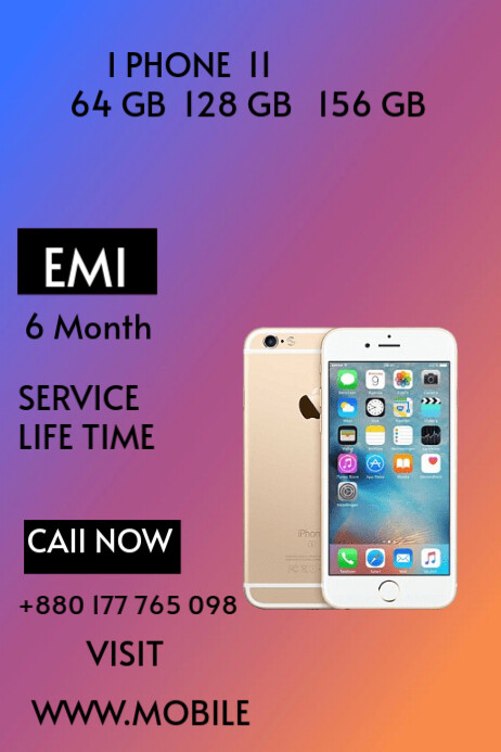 Pink Professional Iphone Poster Template | PosterMyWall