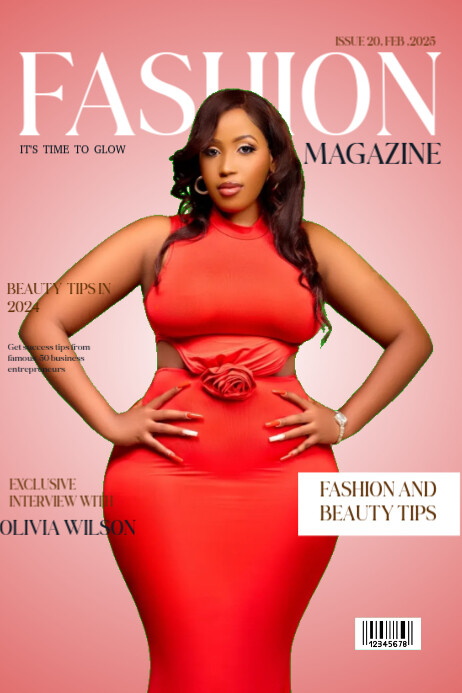 Pink Professional Magazine Cover Model Poster Template | PosterMyWall