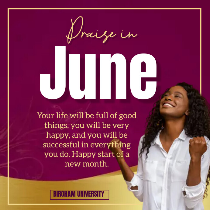 Pink Professional New Month Instagram Post Template | PosterMyWall