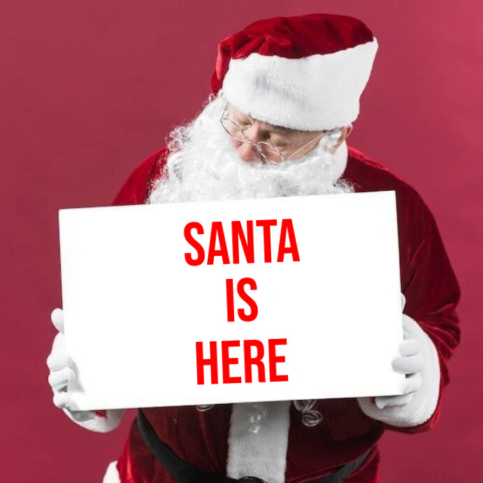 Pink Professional Santa Claus Design Instagram Post Template | PosterMyWall