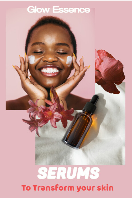 Pink Professional Serum Poster Template | PosterMyWall