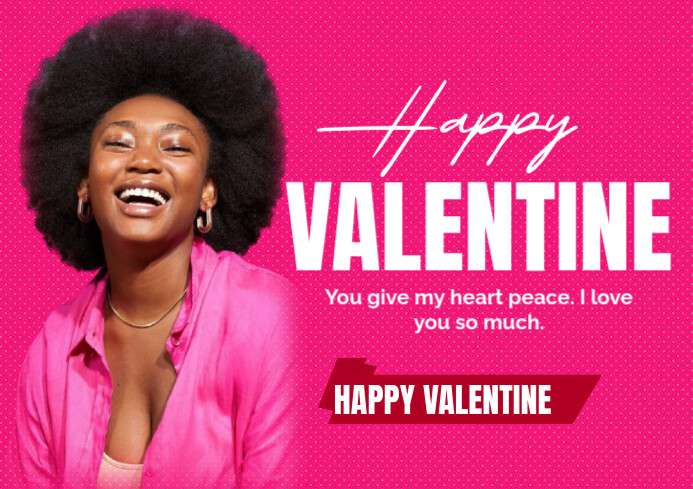 Pink Professional Valentine A4 Template | PosterMyWall