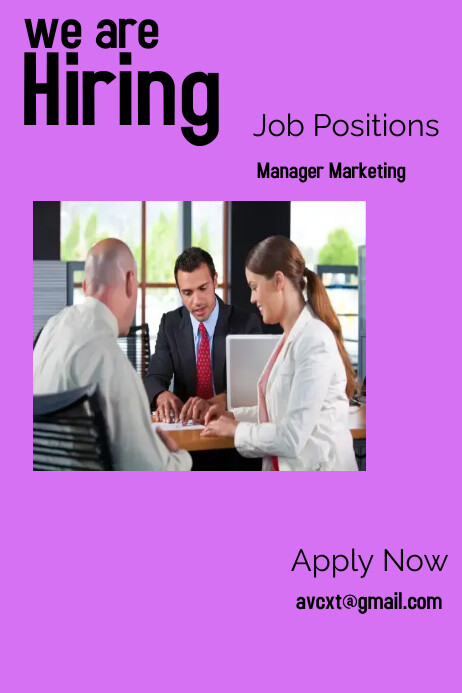 Copy of Pink Professional We Ateyeme Hiring Poster | PosterMyWall
