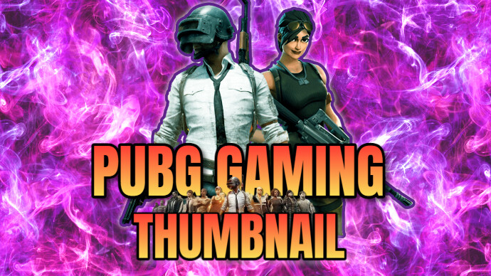 Modèle Pink pubg gaming youtube thumbnail | PosterMyWall