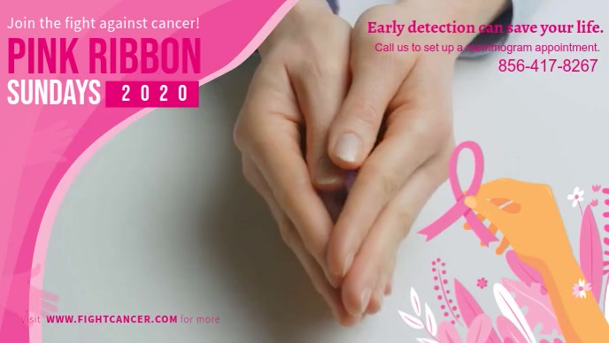 Pink Ribbon Banner Template | PosterMyWall