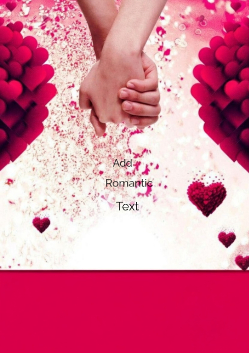 Pink Romantic A3 Template | PosterMyWall