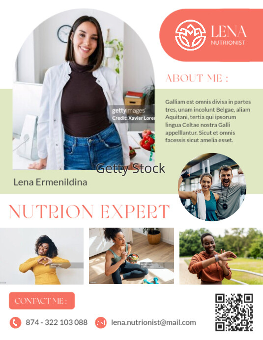 pink salmon and light green nutrition diet expert advertisement 2025 ...