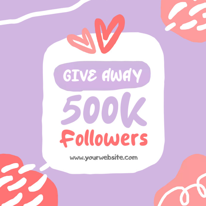 Copy of Pink Skincare Give Away Followers | PosterMyWall