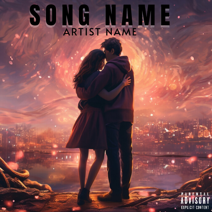 Pink Song Cover Song Name Album Cover Template | PosterMyWall