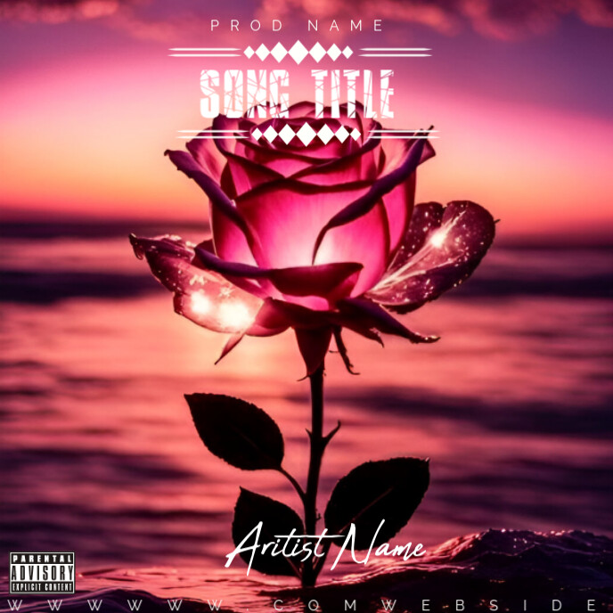 Pink Song Title Album Cover Template | PosterMyWall