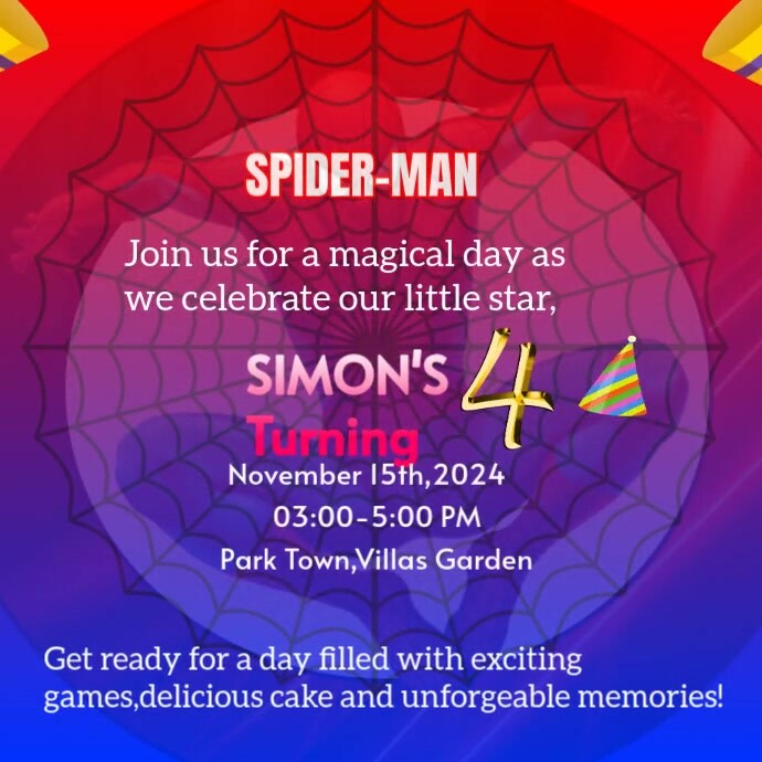 Plantilla de Pink Spiderman Instagram Post | PosterMyWall