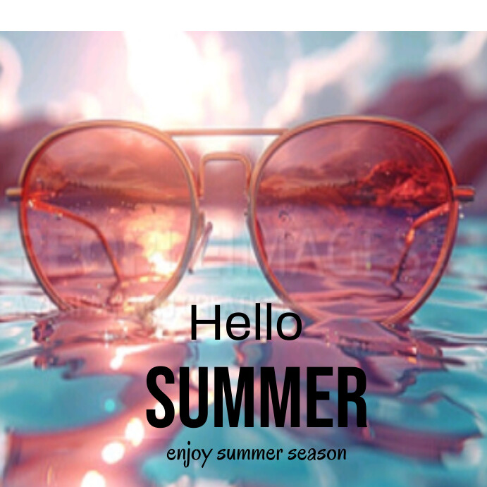 Copy of Pink Summer Reflection Instagram Post | PosterMyWall