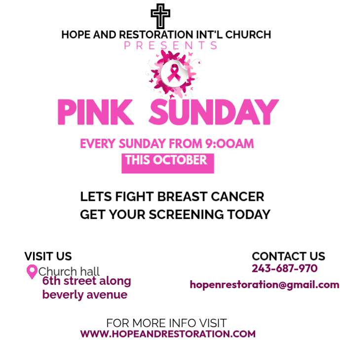pink sunday Template | PosterMyWall