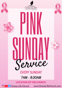Pink Sunday Flyer Template | PosterMyWall