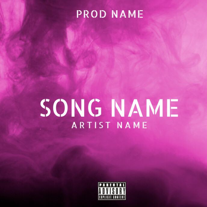 Copy of Pink Texture Song Album Cover Album Cover | PosterMyWall