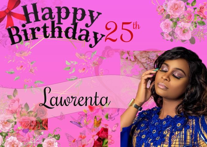 PINK THEME BIRTHDAY Template | PosterMyWall