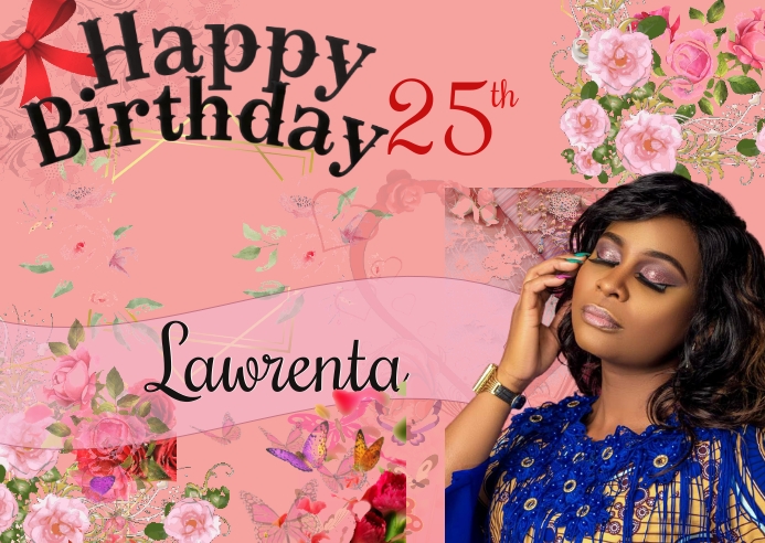 PINK THEME BIRTHDAY Template | PosterMyWall