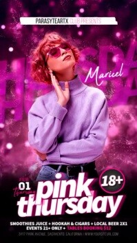 Pink Thursday Party Template | PosterMyWall