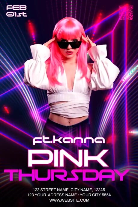 Plantilla de Pink Thursday Party | PosterMyWall