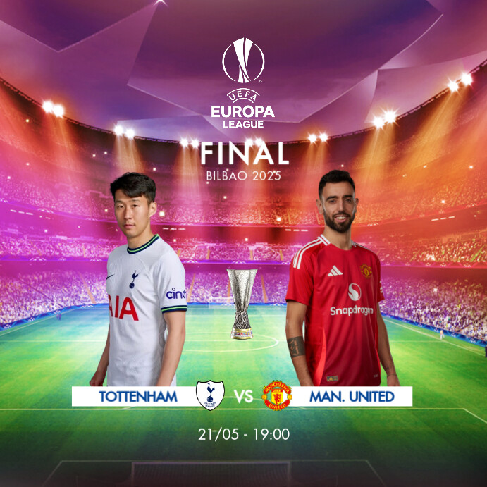 Copy of Pink Tottenham Vs Manchester United Uefa Europa League Final ...