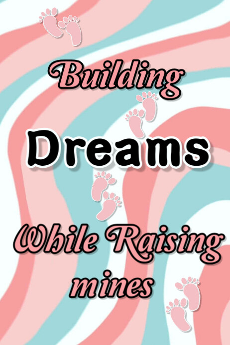 Copy of Pink Typographic Mompreneurs Wall Art Poster | PosterMyWall