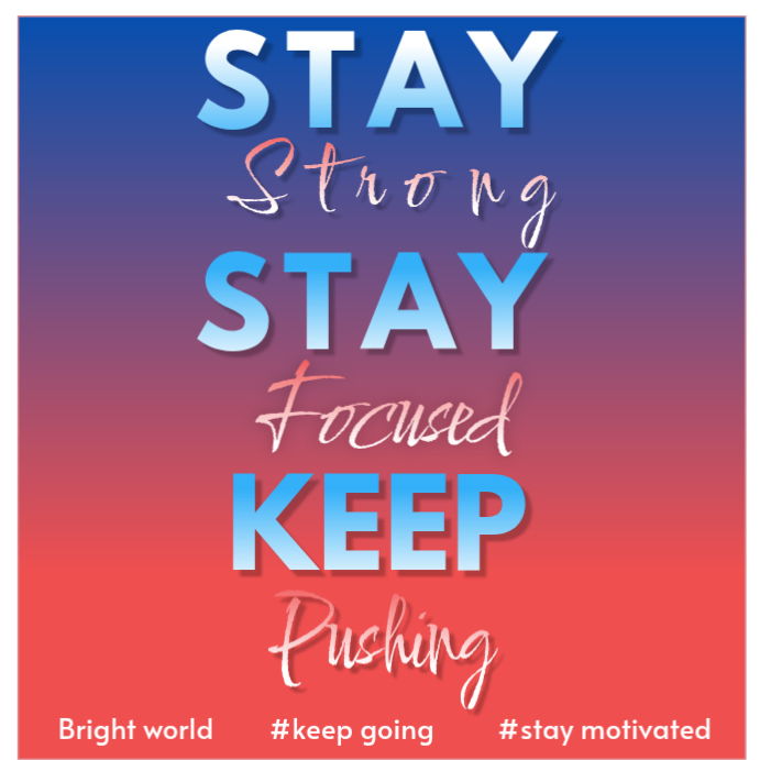 Pink Typographic Motivational Daily Design Template Design Instagram ...