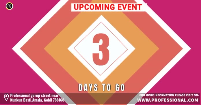 Pink Upcoming Event Facebook Shared Image Template | PosterMyWall