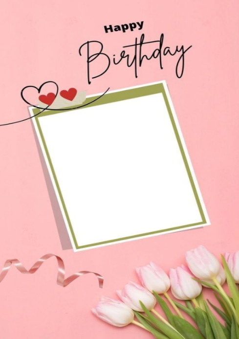 Pink Valentine Birthday card Template | PosterMyWall