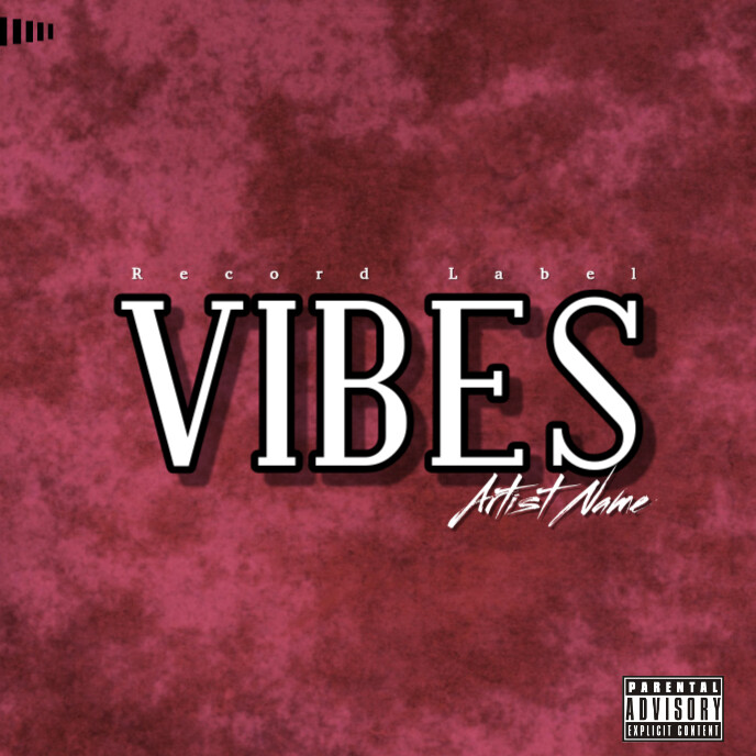 Pink Vibes Album Cover Album Cover Template | PosterMyWall