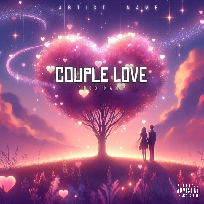 Pink Vintage Couple Love Mixtape Cover Album Cover Template | PosterMyWall