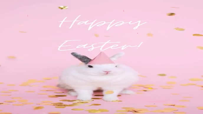 Plantilla de Pink Vintage Happy Easter Youtube Thumbnail | PosterMyWall