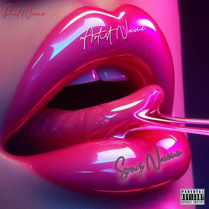 Copy of Pink Vintage Sexy Hot Lips Mixtape Cover Album Cover | PosterMyWall
