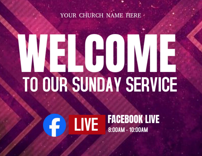 Pink Welcome To Church Flyer (us Letter) Template | PosterMyWall