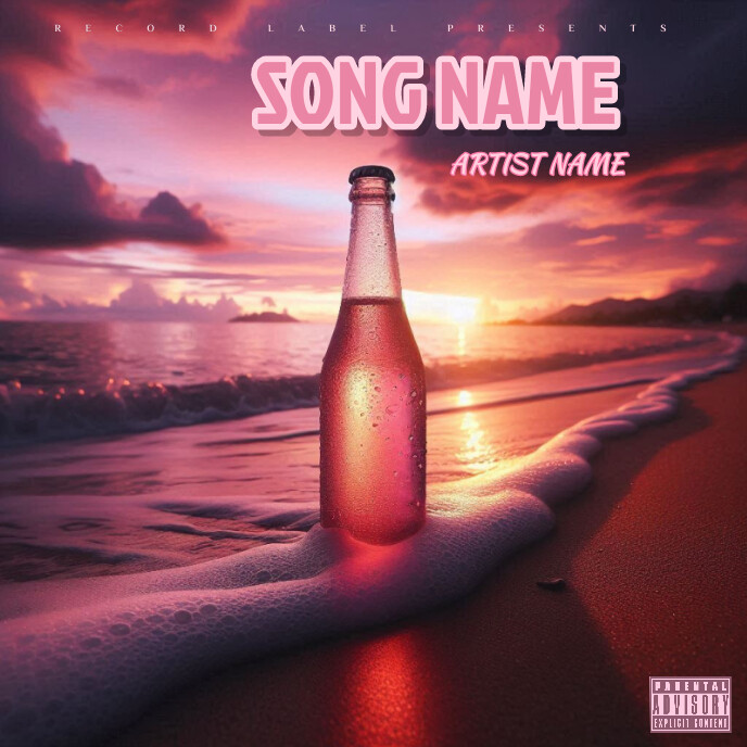 Pink Whisky Album Cover Template | PosterMyWall