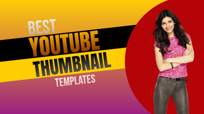 Pink Youtube Thu Youtube Thumbnail Template | PosterMyWall