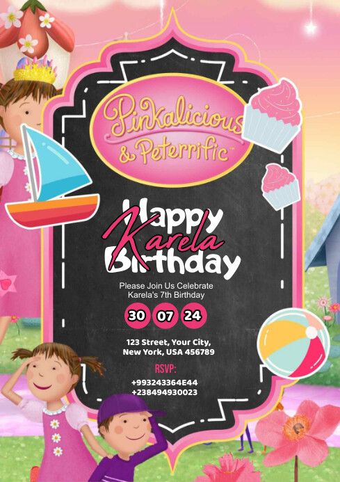 Pinkalicious Birthday Invitations Pinkalicious Birthday Invitation