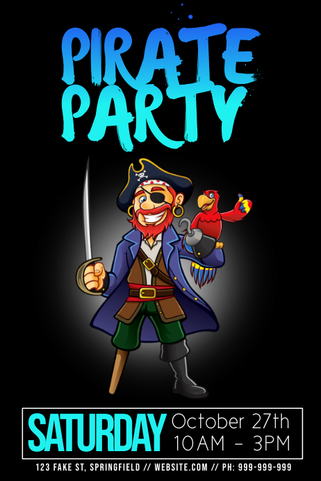 Copy of Pirate Party Poster | PosterMyWall