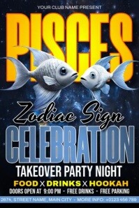 Pisces Zodiac Sign Ads Template | PosterMyWall