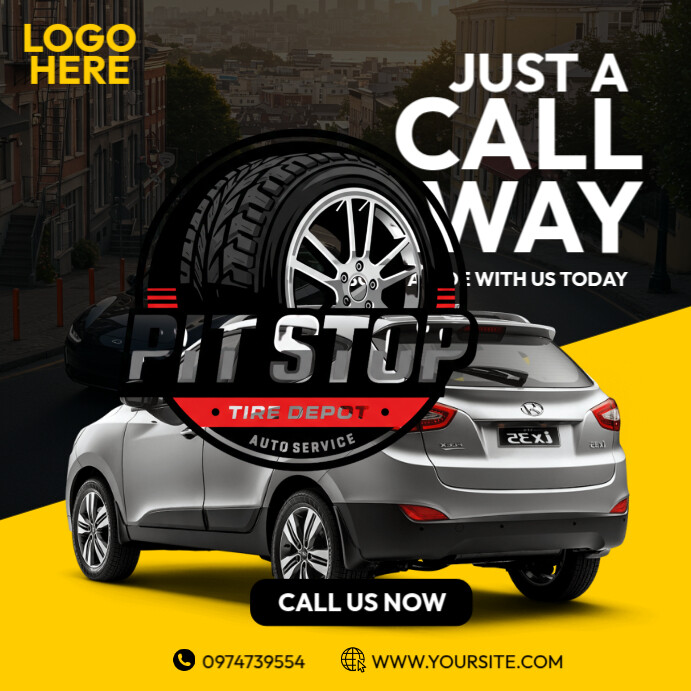 Plantilla de Pit Stop Auto Service | PosterMyWall