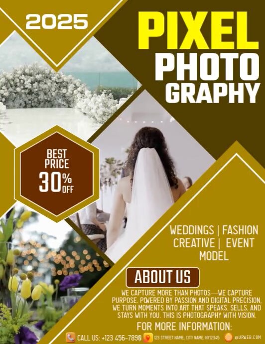 Pixel Photography Studios Template | PosterMyWall