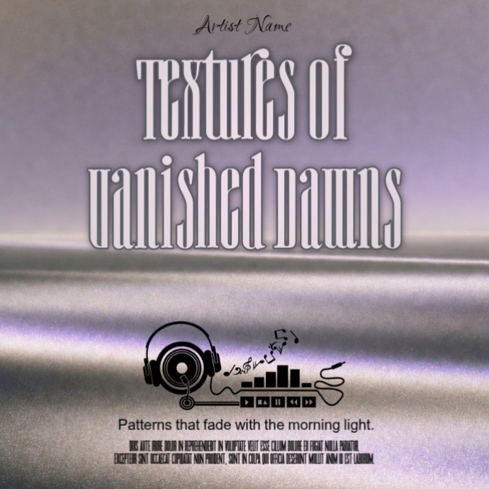 Pixelated Granular Album Covers with Leaked Gradients Template ...