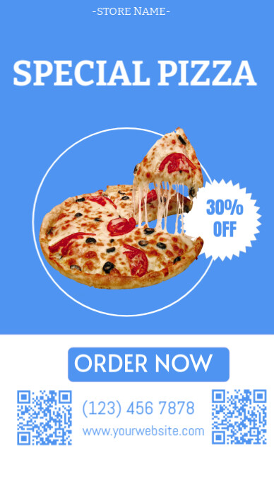 Kopya ng Pizza 30%off order now | PosterMyWall